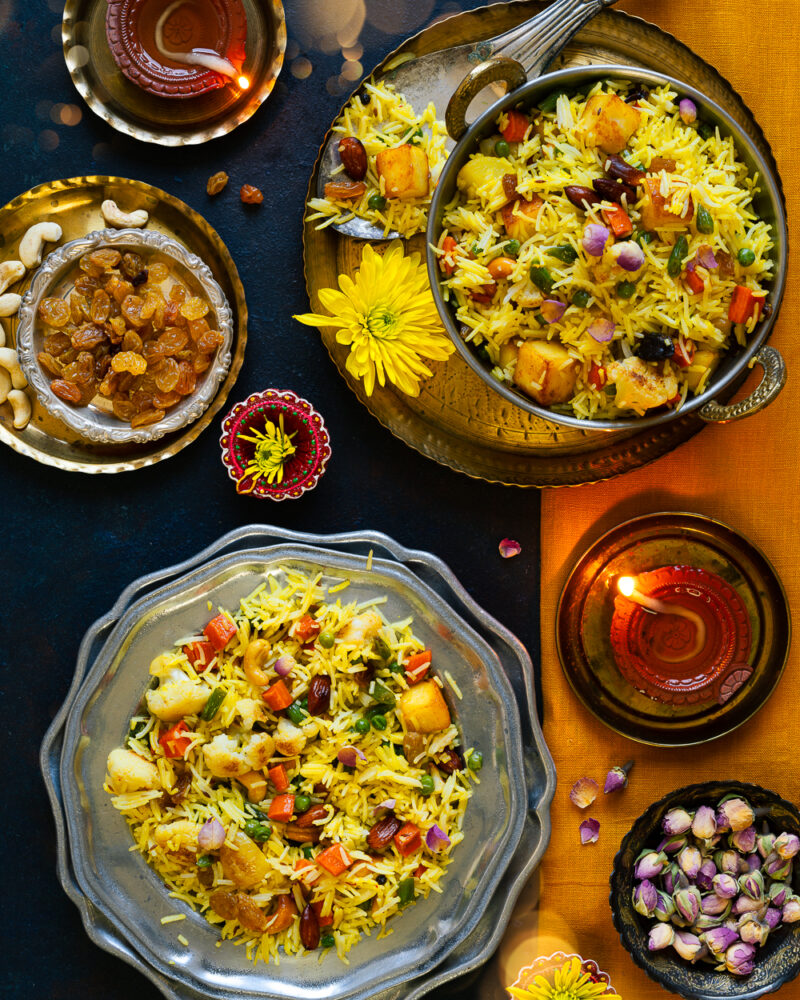 Navratan Pulao (Nine Jeweled Rice) - let spruce your holidays!